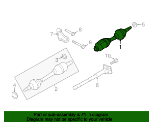 DG1Z-3B436-E - Axle Assembly 2010-2019 Ford | Ford Parts Direct