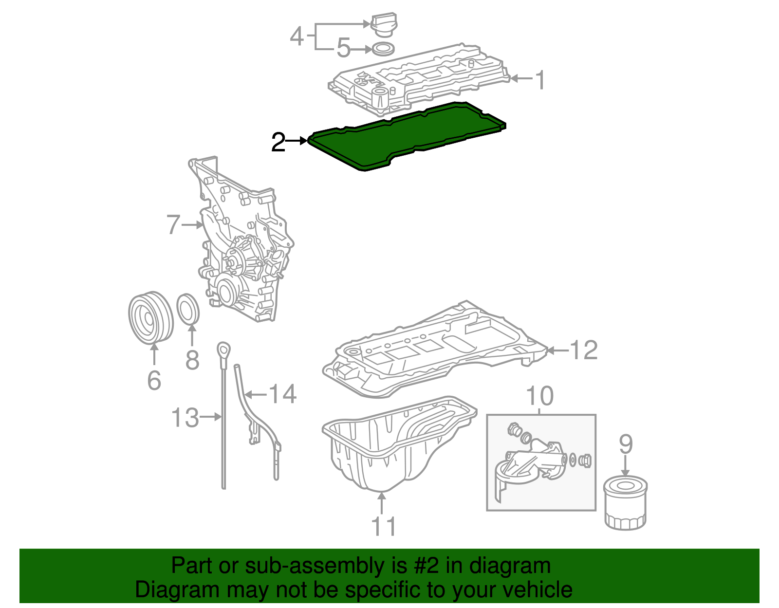 2005-2015 Toyota Engine Valve Cover Gasket 11213-75041 | OEM Parts Online