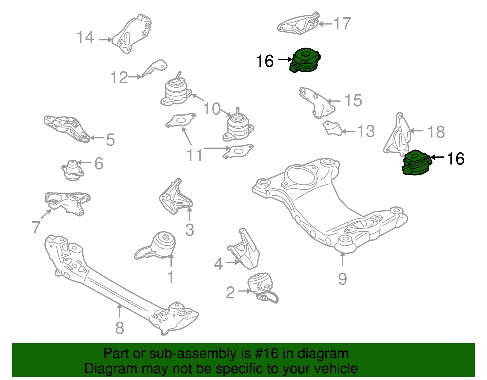 4E0-399-151-AP - Rear Mount 2004-2010 Audi | Audi OEM Parts Guy