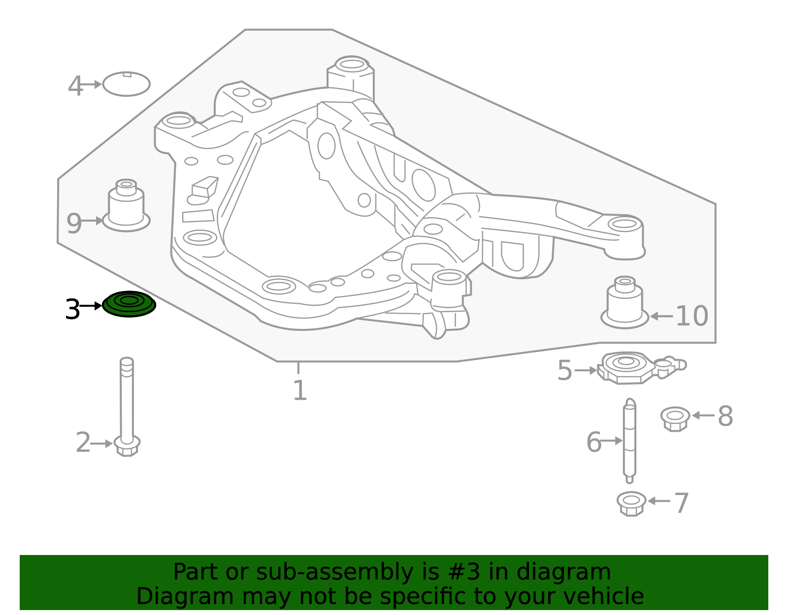 52273-06050 - 2018-2024 Toyota - Suspension Cross-Member Stopper ...