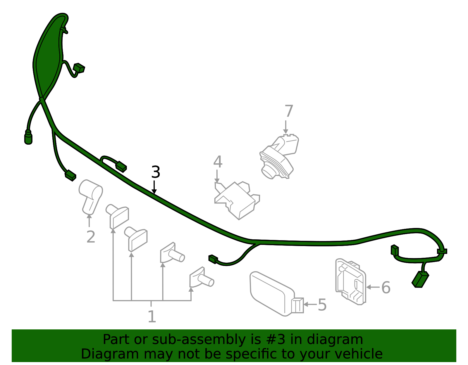 2020-2024 Ford Explorer Wire Harness M1MZ-15K867-D | Miracle Ford Parts