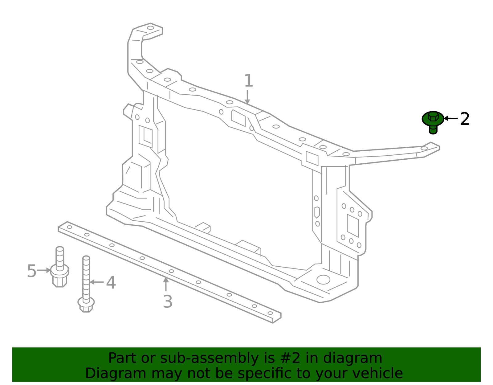 90101-TBA-A00 - Radiator Support Bolt 2016-2021 Honda Civic | Honda ...