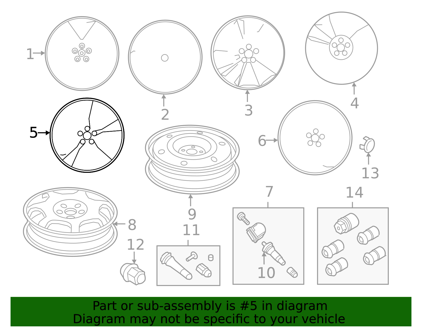 2020-2024 Ford Edge | Wheel Assembly | MT4Z-1007-A | Walls' Ford Parts