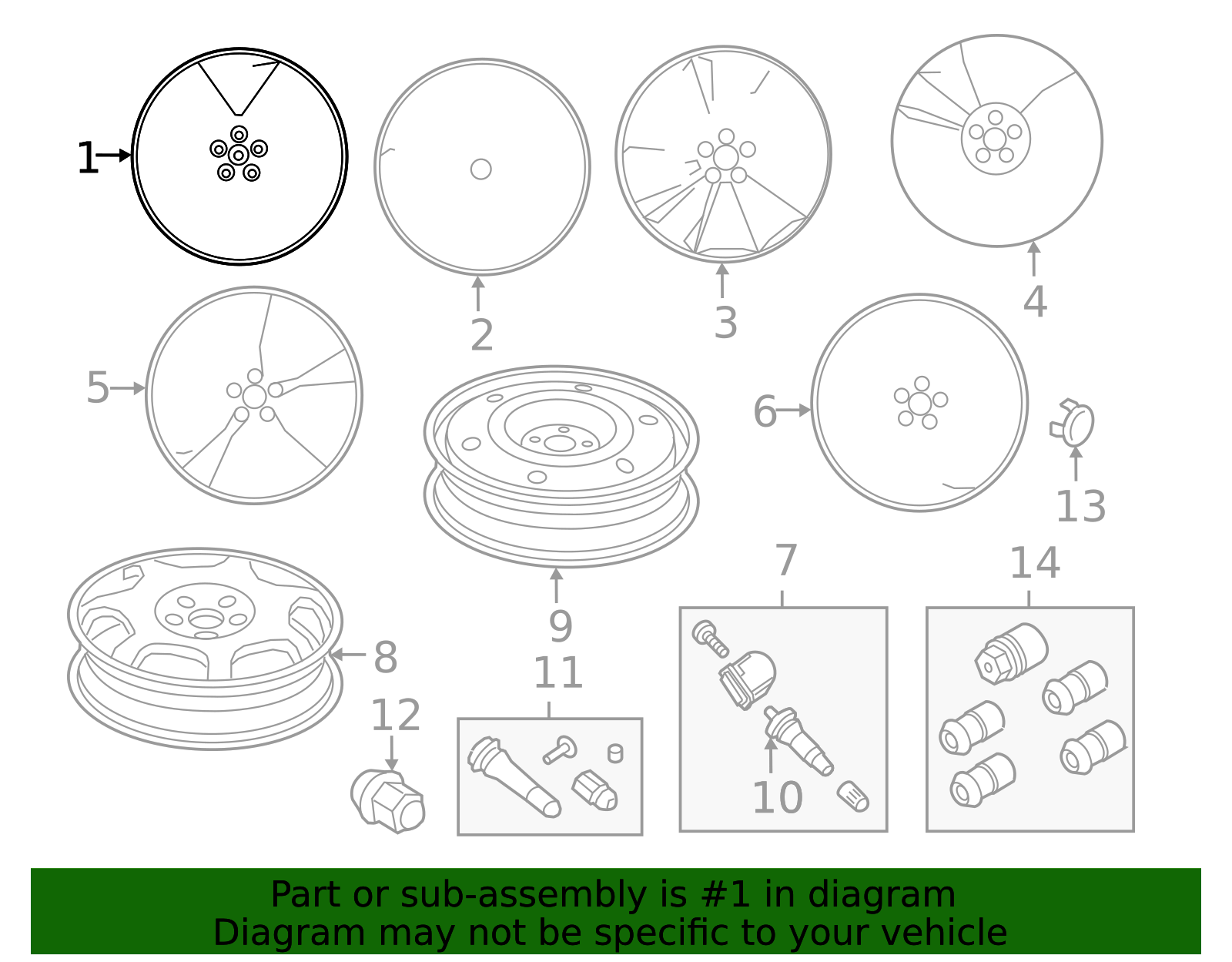 2015 Ford Edge | Wheel, Alloy | FT4Z-1007-C | Walls' Ford Parts