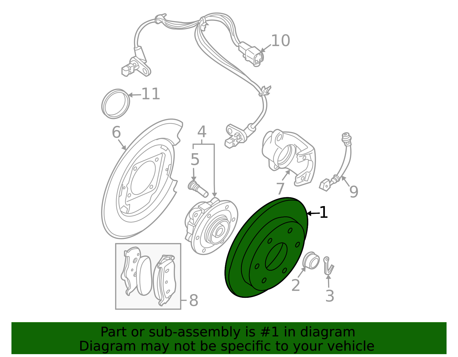 43206-EA000 | Nissan Rotor-Disc Brake Rear - Genuine OEM | 43206EA000 ...