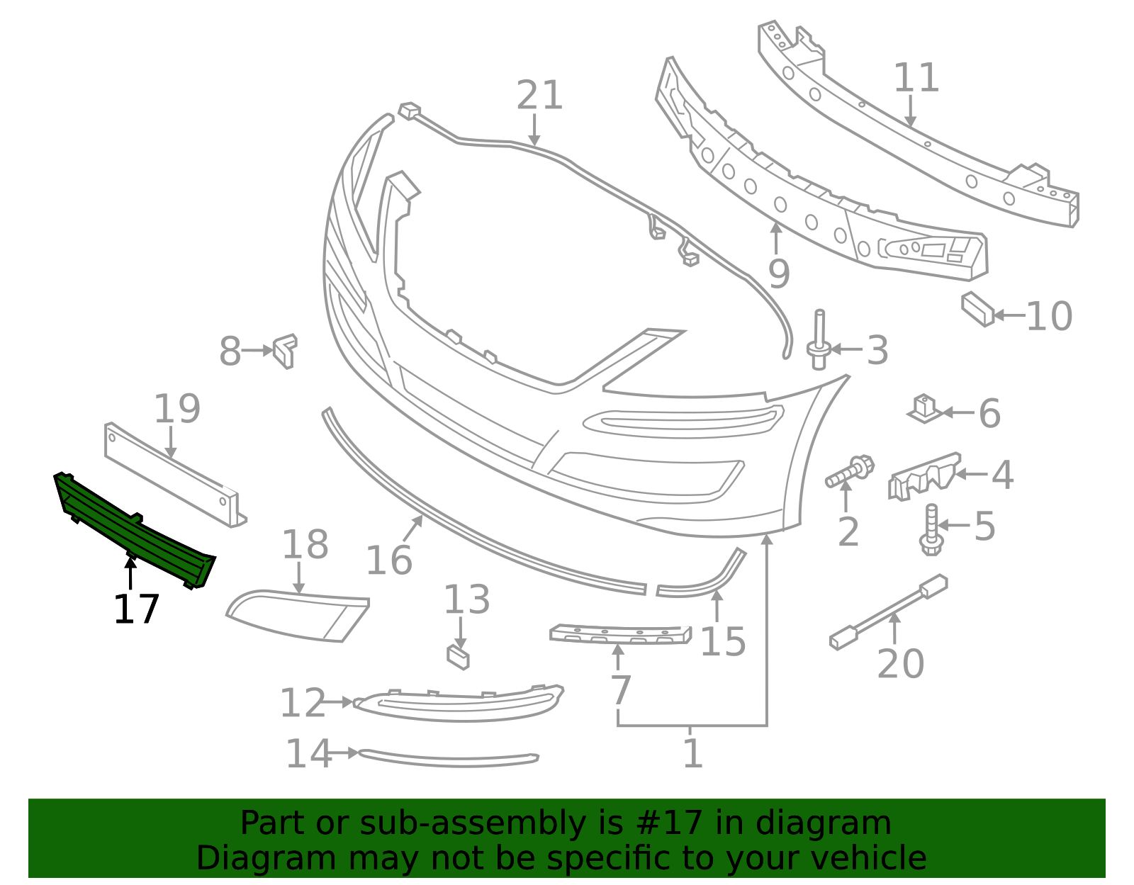 2011-2013 Hyundai Equus Lower Grille 86560-3N000-DS | QuirkParts