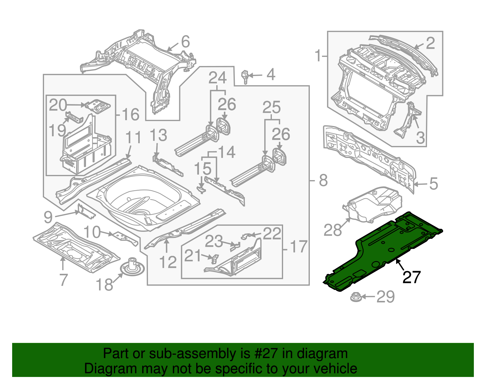 51-71-7-033-757 - Under-Body Shield - 2004-2010 BMW | Buy BMW Parts Now