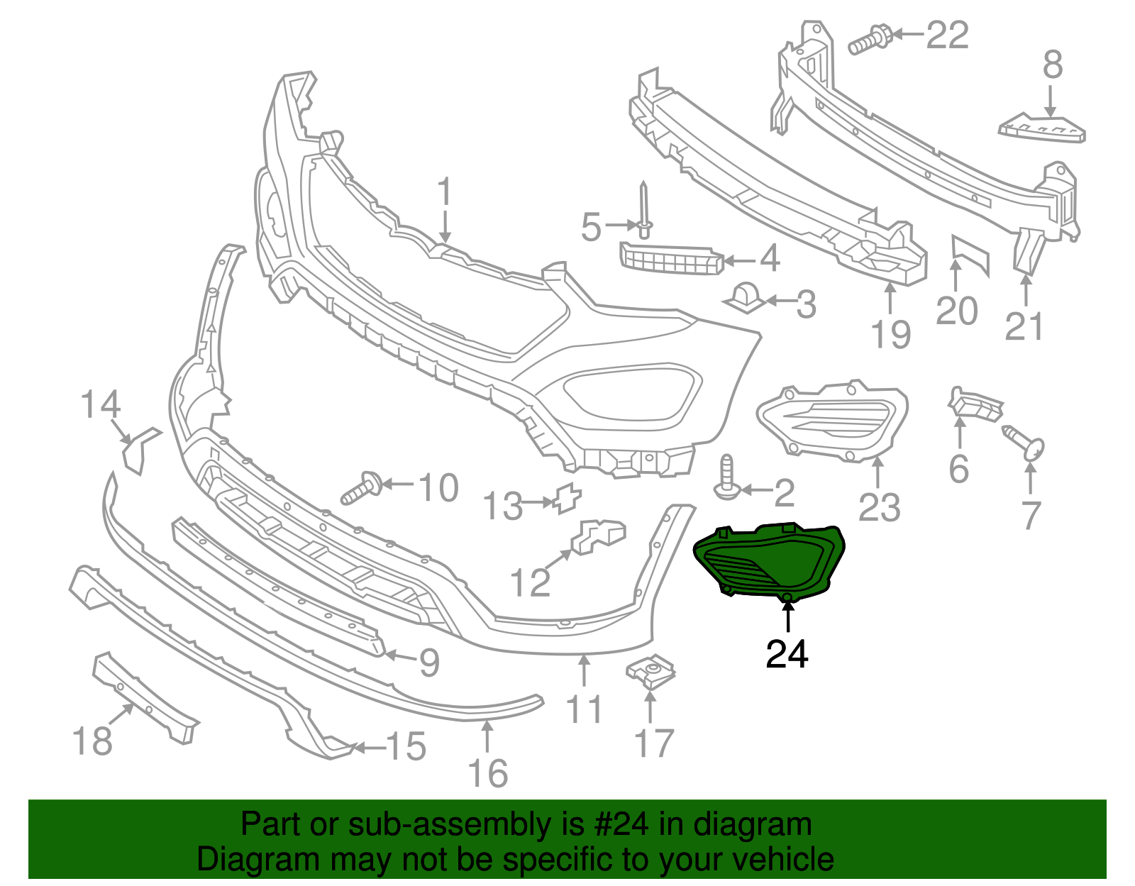 86563-B8100 - High-Quality Fog Light Trim for 2013-2016 Hyundai Santa ...