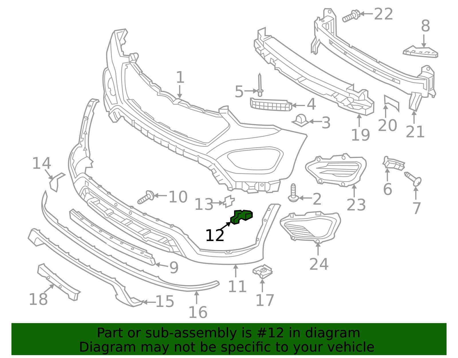 86578-B8000 - Lower Cover Holder - 2013-2016 Hyundai Santa Fe | World ...