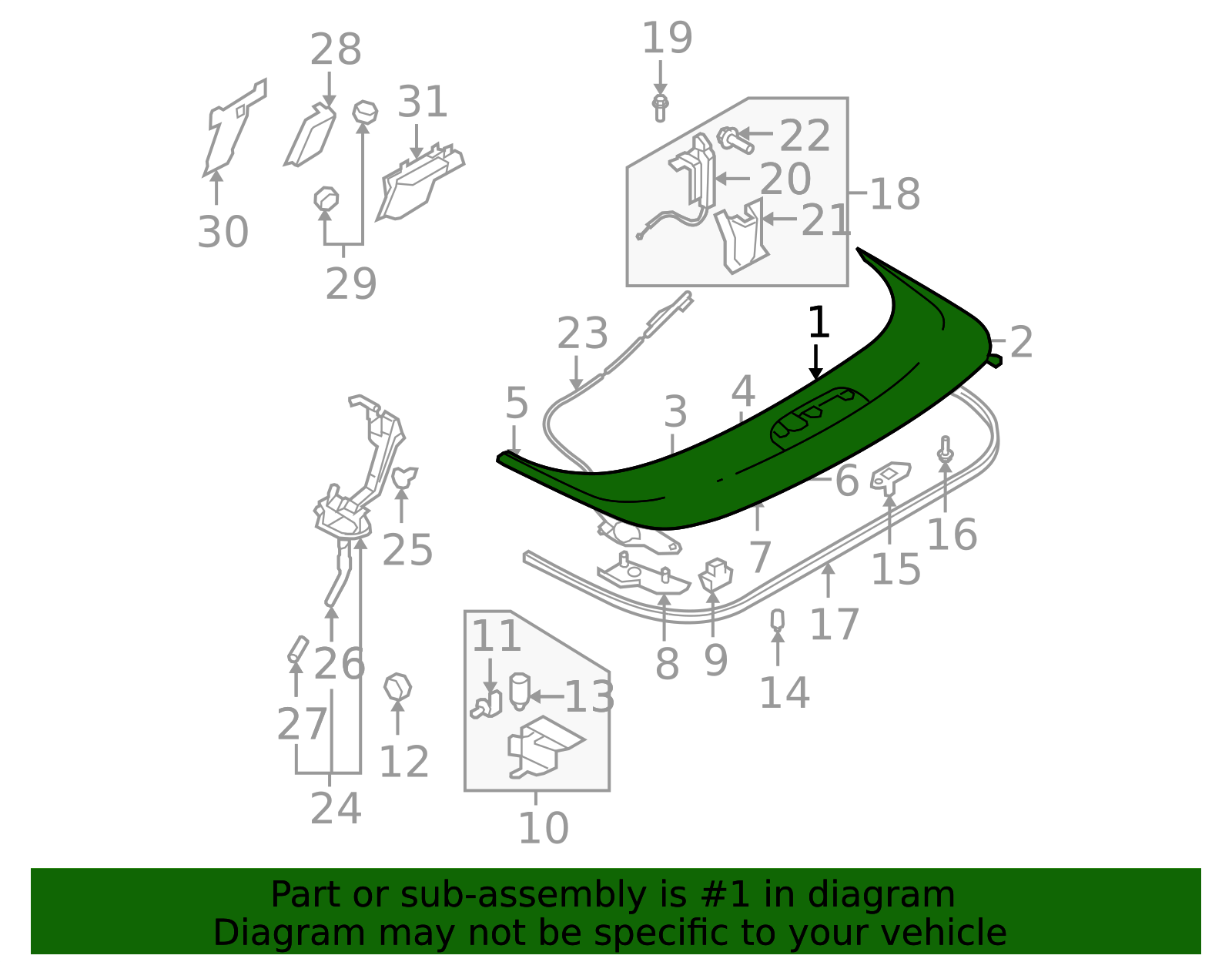 NE52-R1-931-77 - Boot Cover - 2007 2008 Mazda MX-5 Miata | Mazda Parts ...