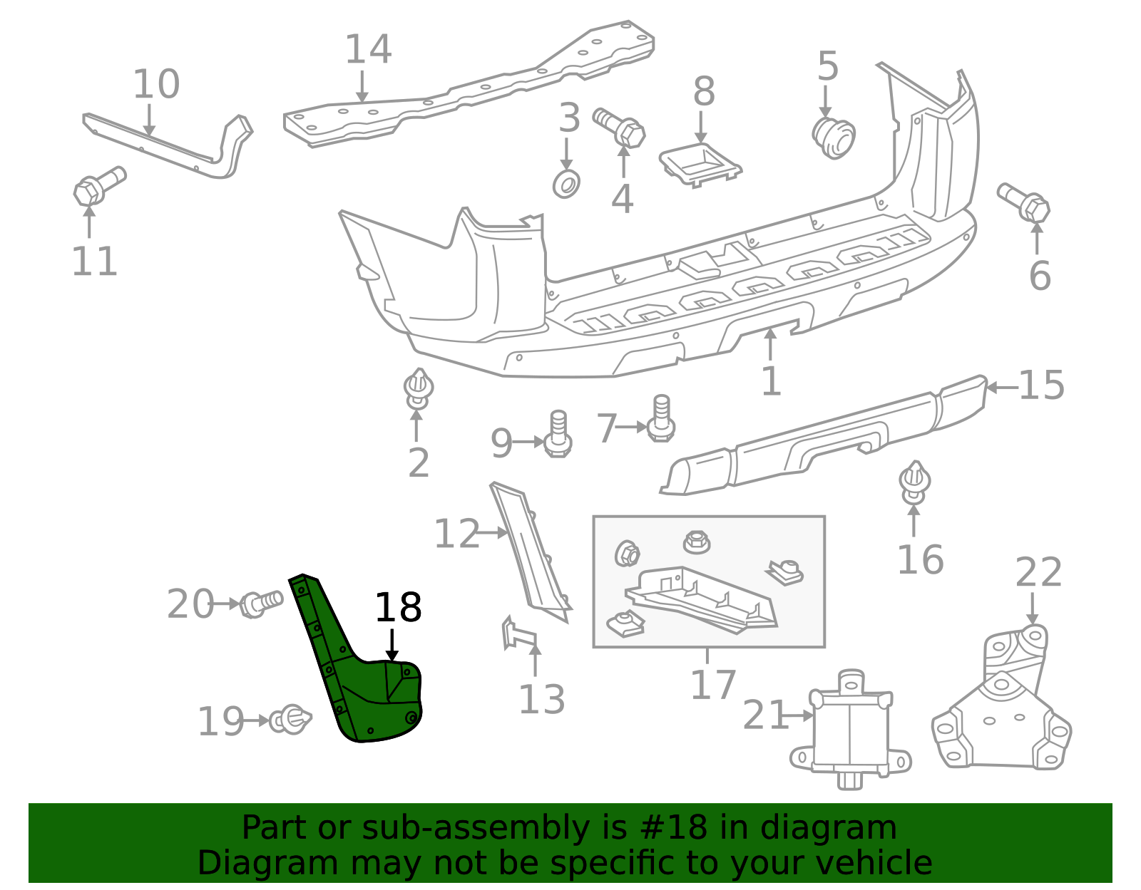 2010-2013 Toyota 4Runner Mud Guard 76607-35110 | Toyota Parts Center