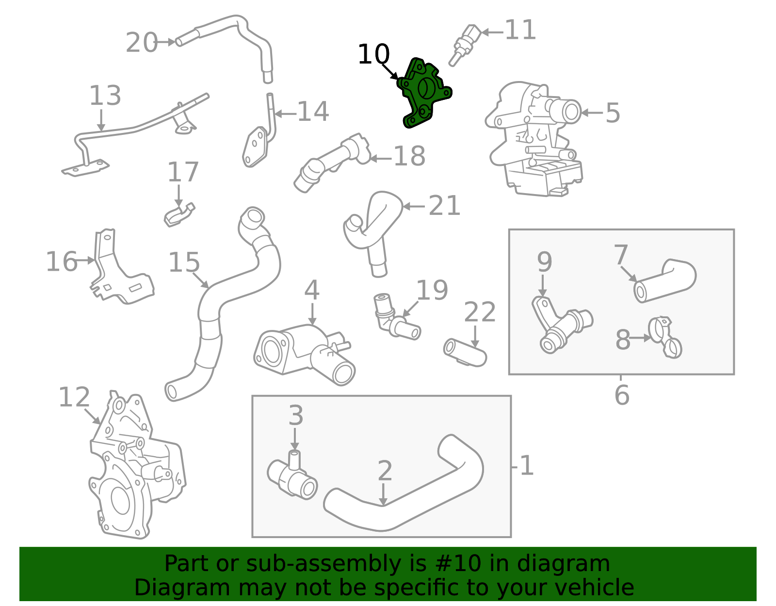 Genuine Official Toyota Water Manifold part# 16355-F0010 for 2023-2025 ...