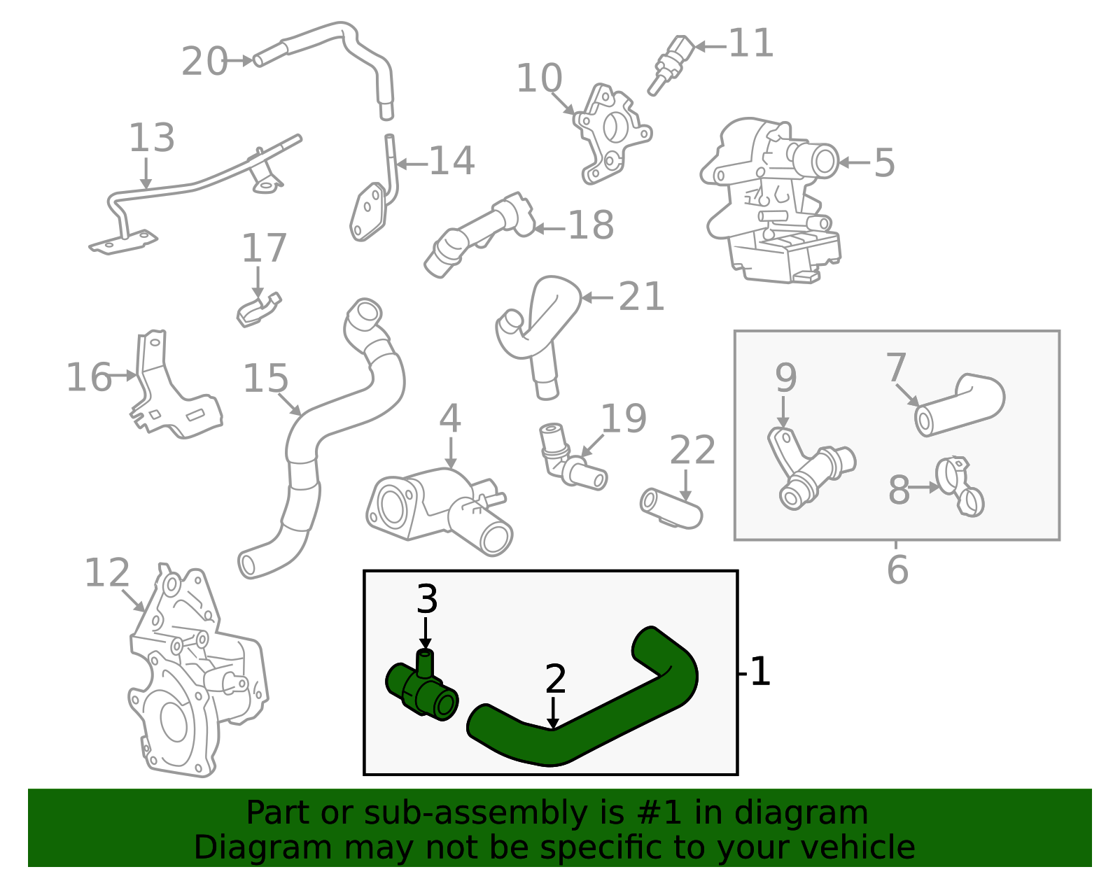 2024-2025 Toyota Tacoma Inlet Hose 16570-AK040 | MotorMotor