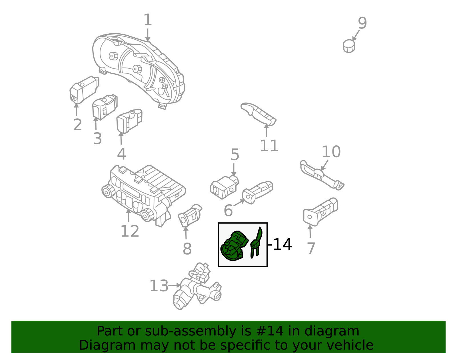81900-4JA00 - Ignition Lock Cylinder - 2007 2008 Hyundai Entourage ...