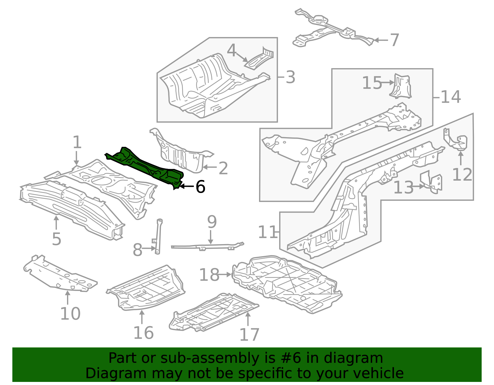 65750-SZT-A00ZZ - Upper Cross-Member 2011-2016 Honda CR-Z | Honda Parts ...