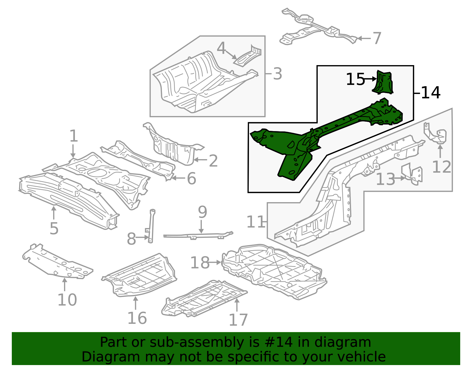 65540-SZT-A00ZZ - Upper Stiffener 2011-2016 Honda CR-Z | Honda Parts Online