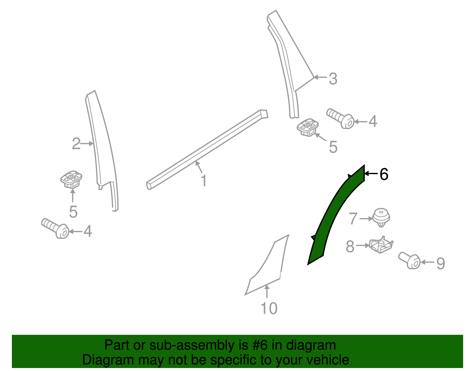 2017-2024 Mini Cooper Countryman Wheel Opening Molding 51-77-7-389-364 ...