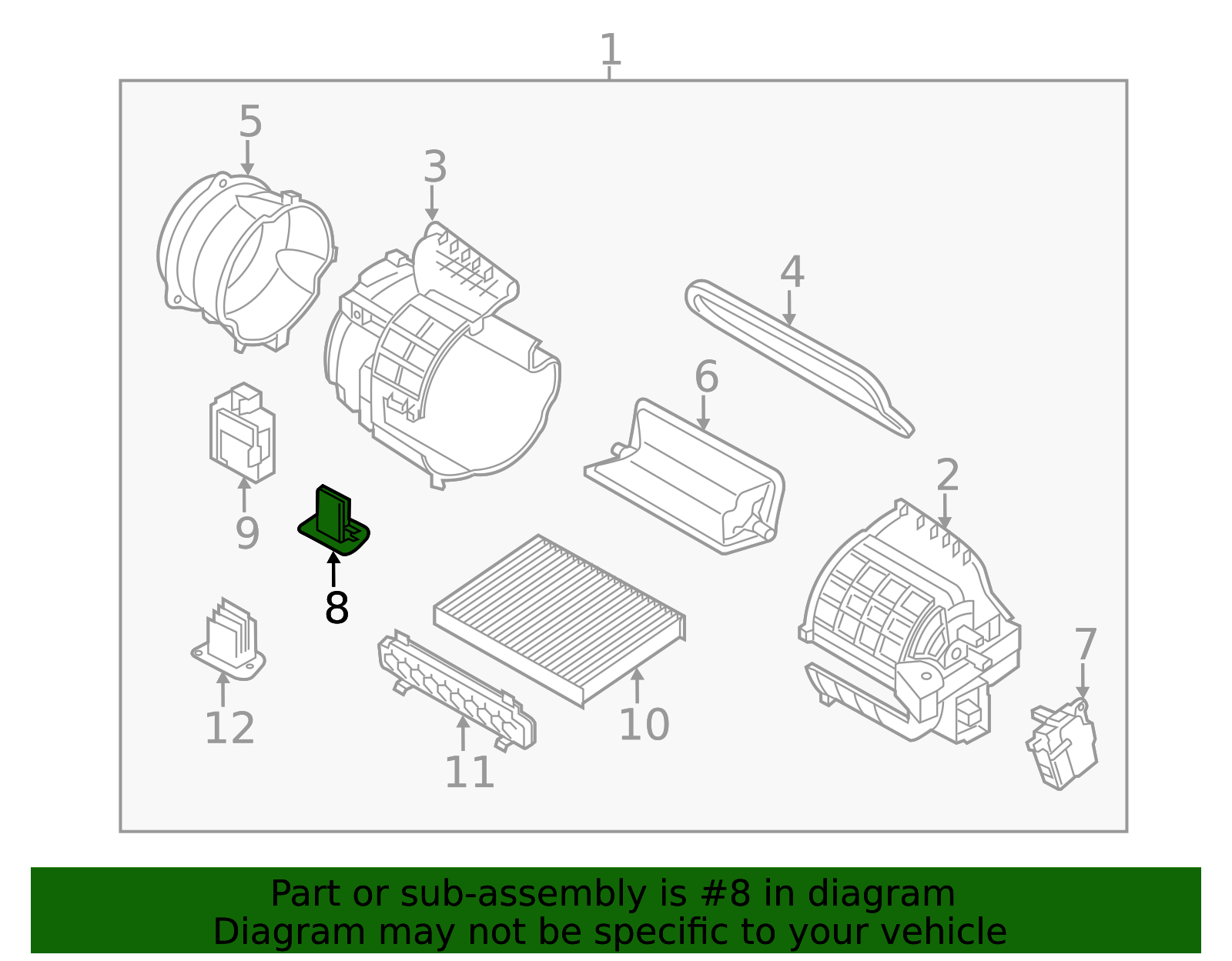 2014-2019 Kia Soul OEM NEW 2014-19 Kia Soul Wagon HVAC Blower Motor ...