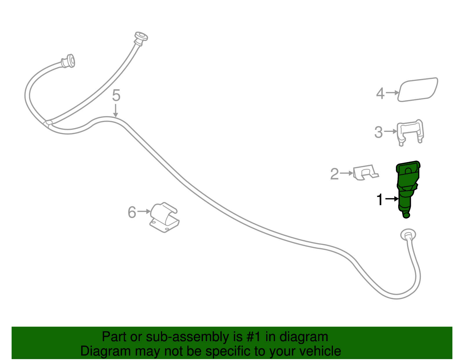 28642-5ZA0A - Washer Nozzle 2015-2017 Infiniti QX80 | Infiniti of ...