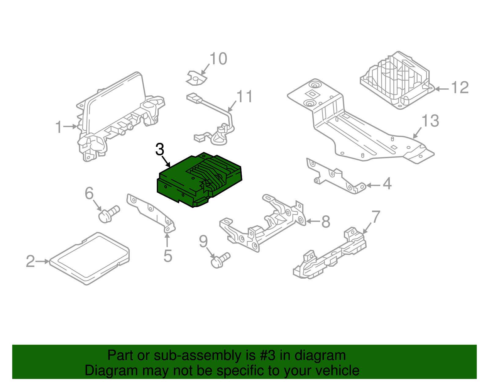 2014-2022 Mazda | Receiver | KPF1-66-9C0F | Mazda Online Parts