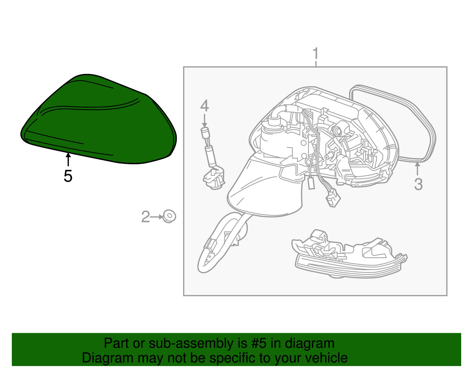 2023-2025 Toyota Camry Mirror Cover 87945-06130-J4 | Toyota Parts Center