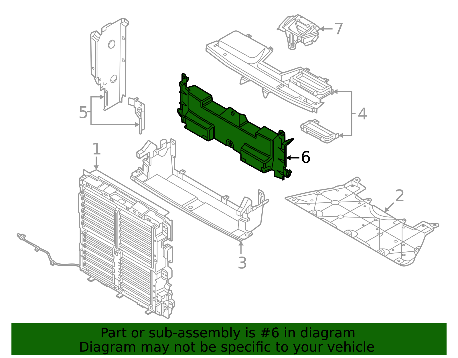 KBB3-50-AG1A - Radiator Support Air Deflector Mazda Parts.US