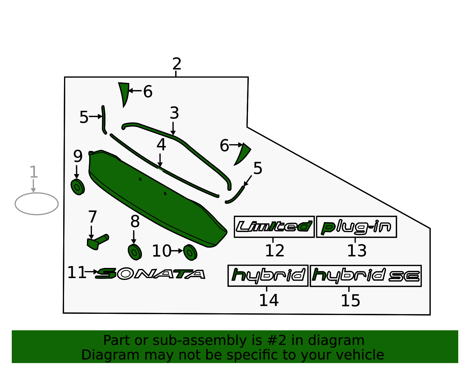 87370-E6200 - High-Quality Rear Molding for AutoNation Parts