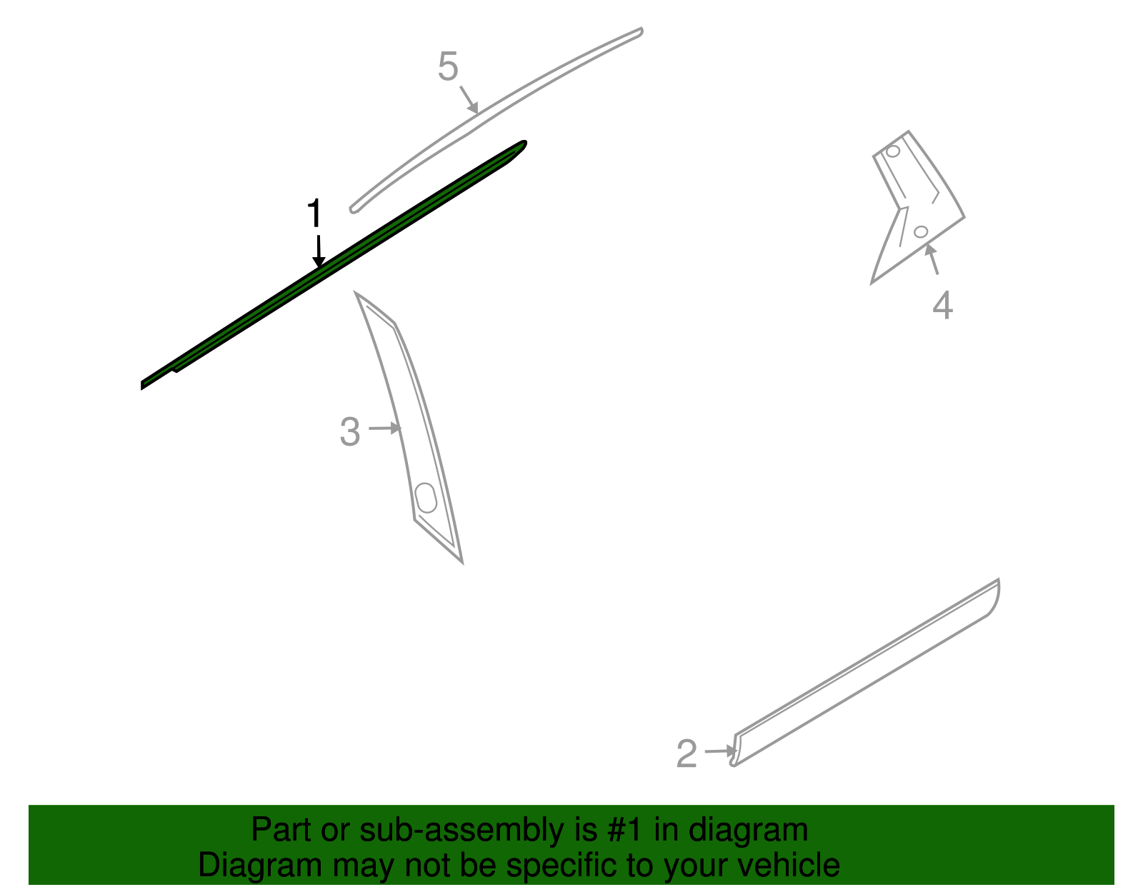 83220-3J000 - Hyundai Belt Molding 2007-2012 Hyundai Veracruz ...