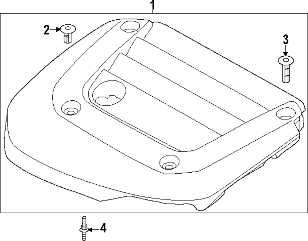 2023-2025 Volvo XC40 Engine Cover 32257970 | TascaParts.com