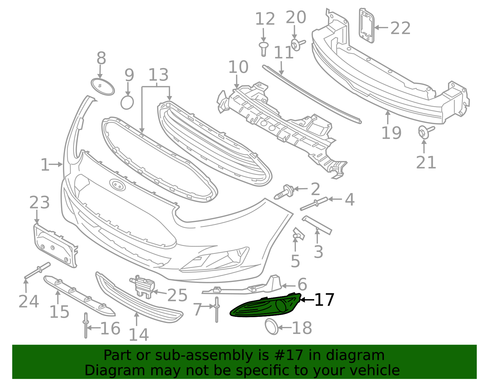 2014-2019 Ford Fiesta End Cover - Driver's Side (LH) D2BZ-15266-DB ...