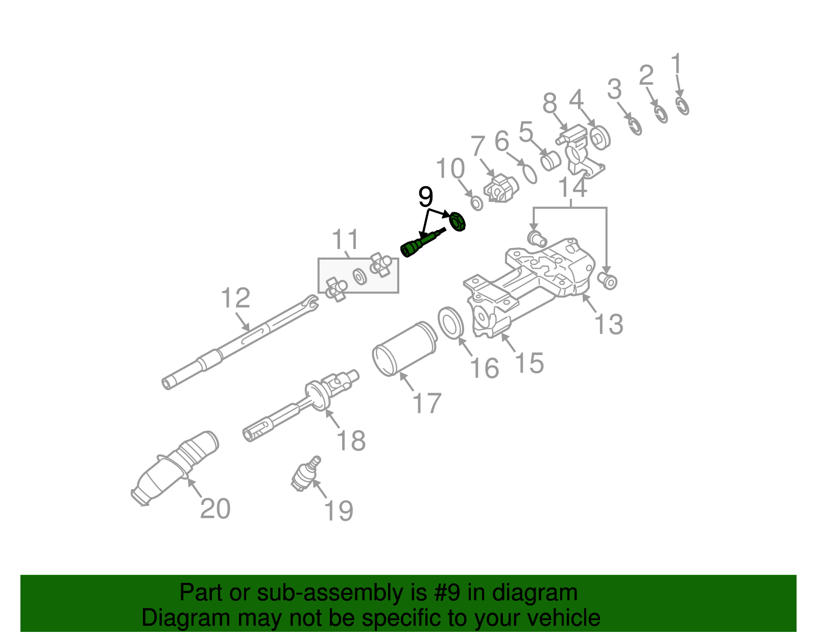 19152358 - Upper Shaft | Partners Chevy