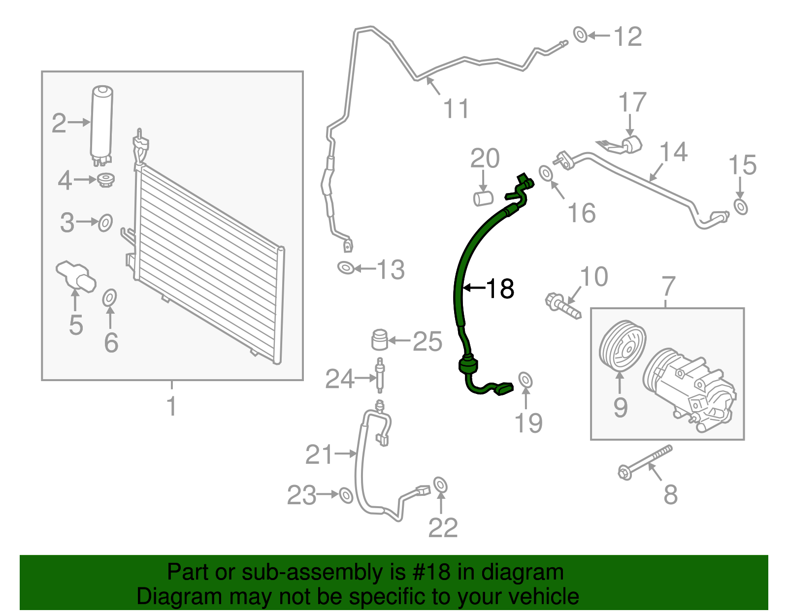 2014-2019 Ford Fiesta Suction Hose C1BZ-19867-D | Ford OEM Parts Outlet