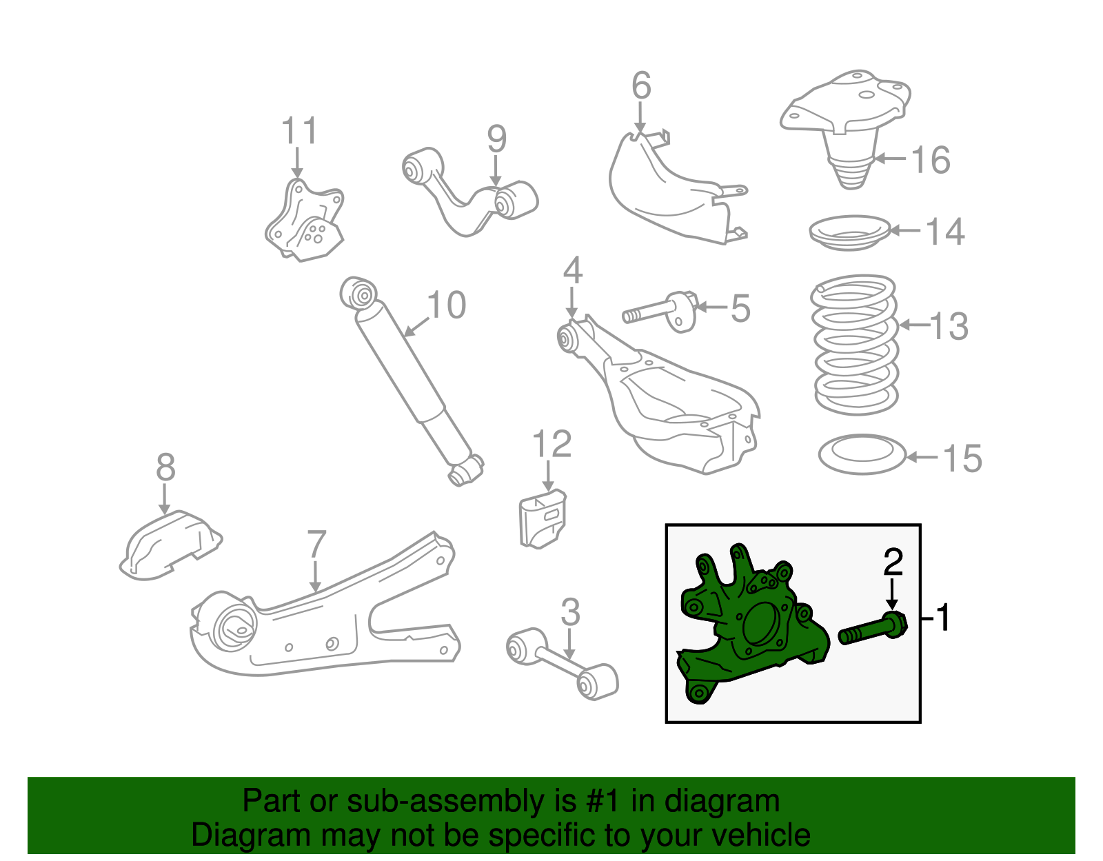 2013-2019 Toyota Highlander Steering Knuckle 42305-0E020 | Toyota Parts ...