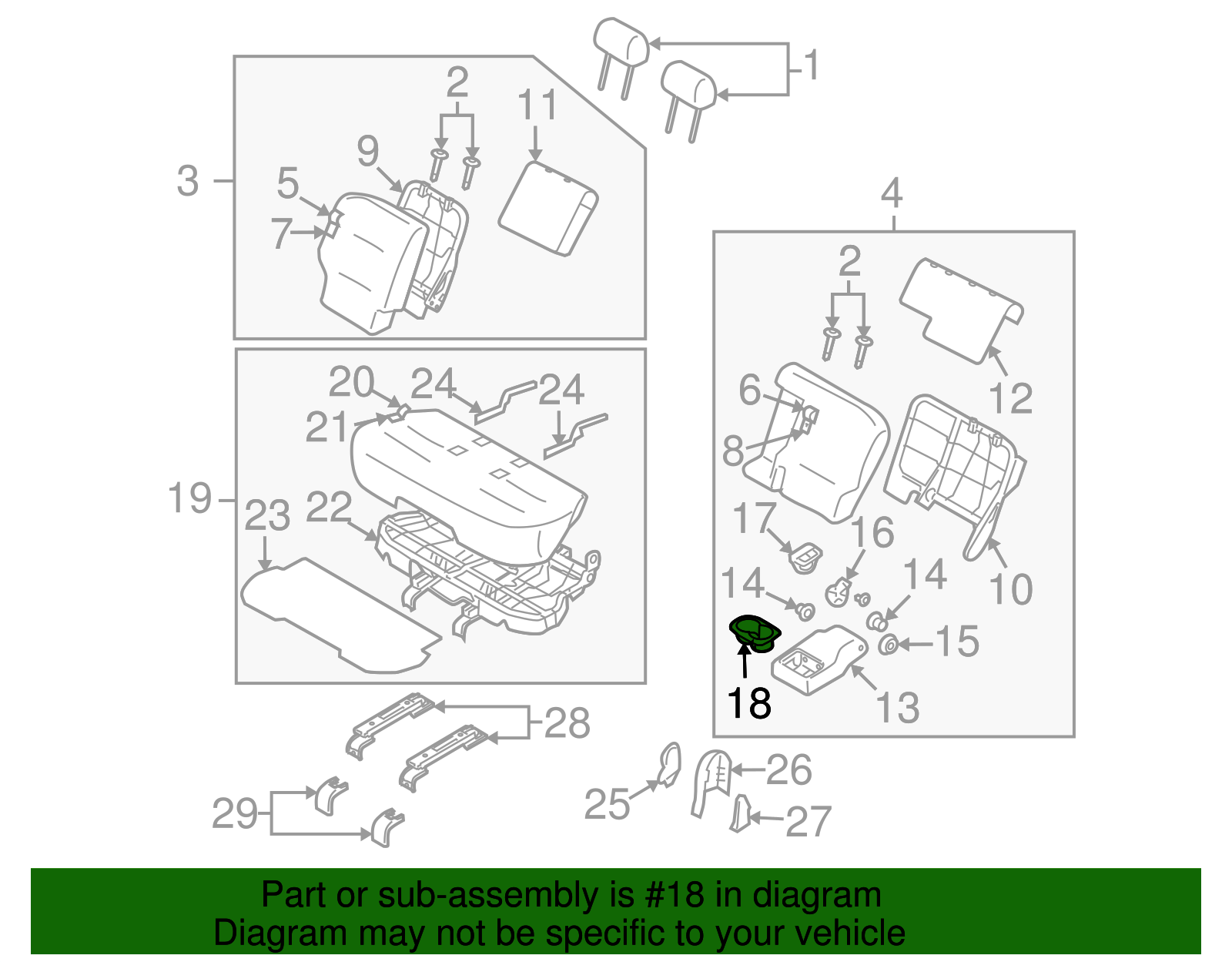 2009-2017 Nissan Cup Holder 88775-1FA0B | Scott Evans Nissan Parts
