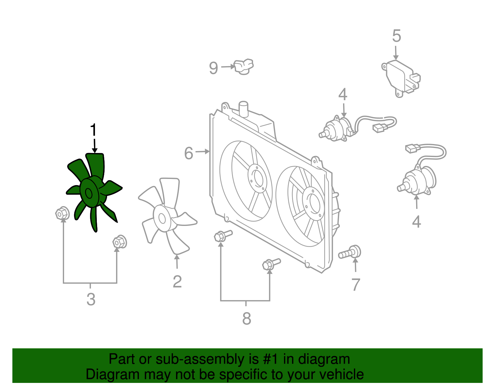 16361-20220 - Fan Blade - 2006 2007 Toyota Highlander | Nucar Toyota of ...