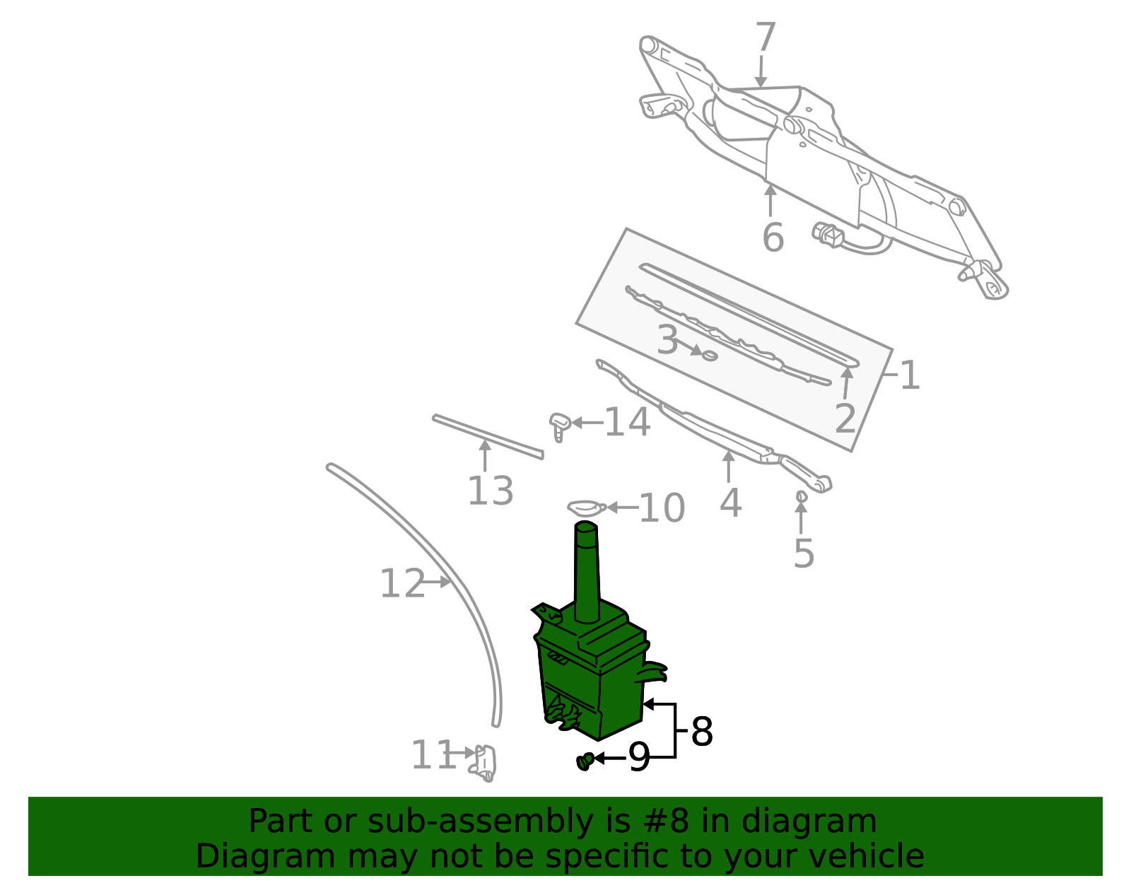 2001-2006 Hyundai Santa Fe Washer Reservoir 98620-26000-DS | OEM Parts ...