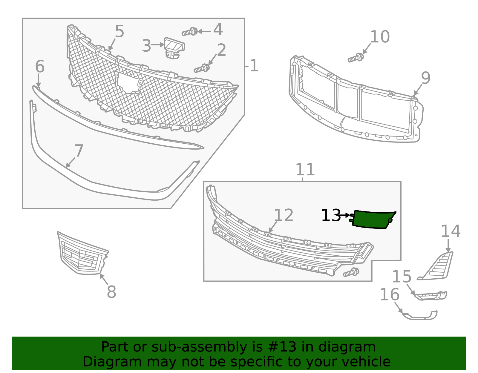 2020-2024 Cadillac CT5 Side Cover 84517558 | TascaParts.com