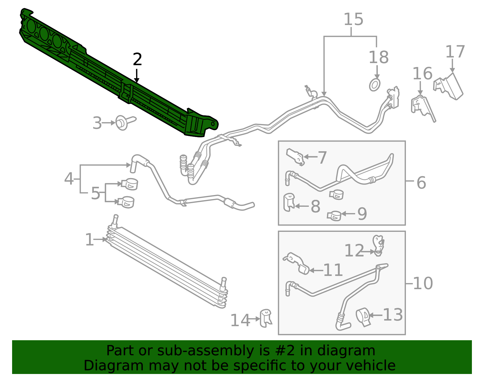 2015-2020 Ford F-150 OEM NEW 2015-2019 Ford F-150 Trans Cooler Bracket ...