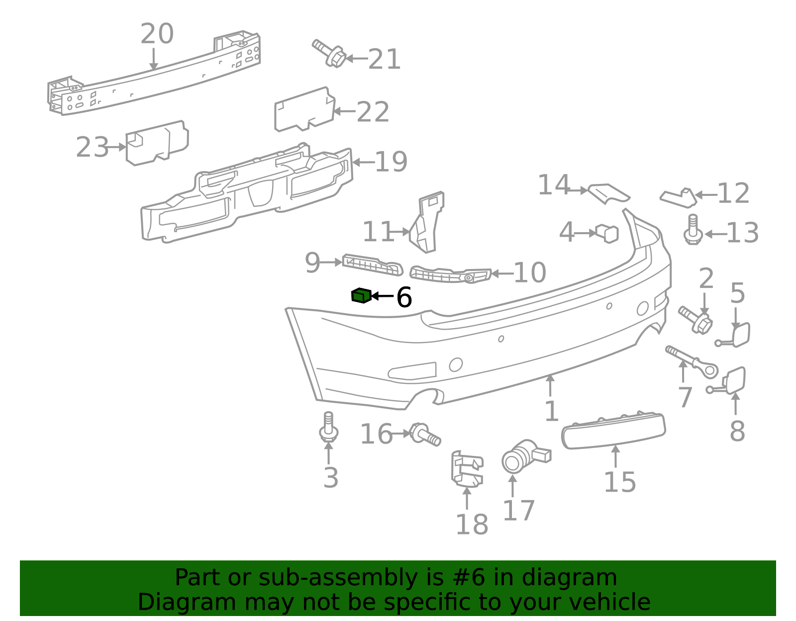 52462-53040 - Bumper Cover Pad - 2010-2015 Lexus | My L Parts