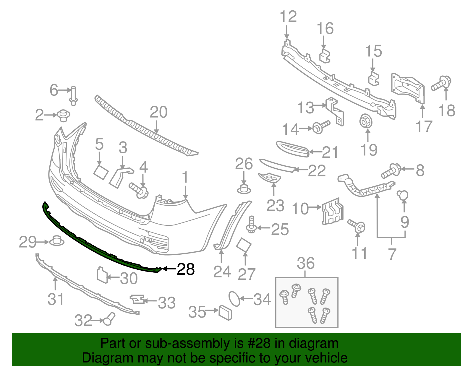 86626-C6200 - Valance 2016-2018 Kia Sorento | Kia.Parts Store