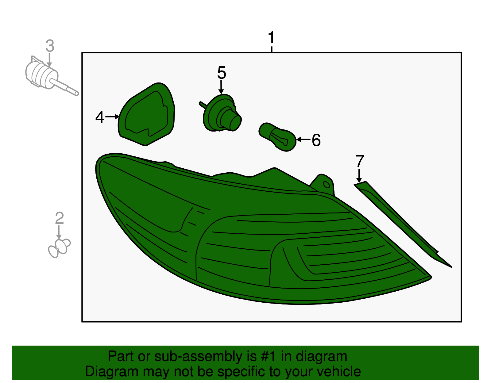 2013-2017 Volkswagen CC Tail Lamp Assembly 3C8-945-208-AE | vwpartscenter