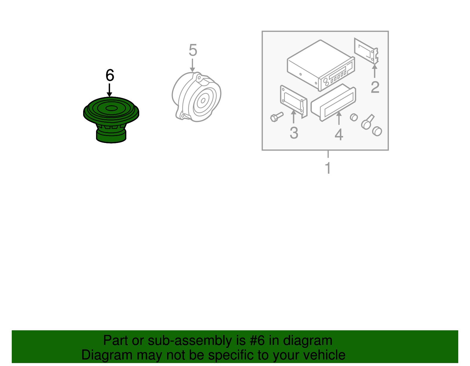 96310-2F001 - Front Dr Speaker 2004-2009 Kia | Kia.Parts Store