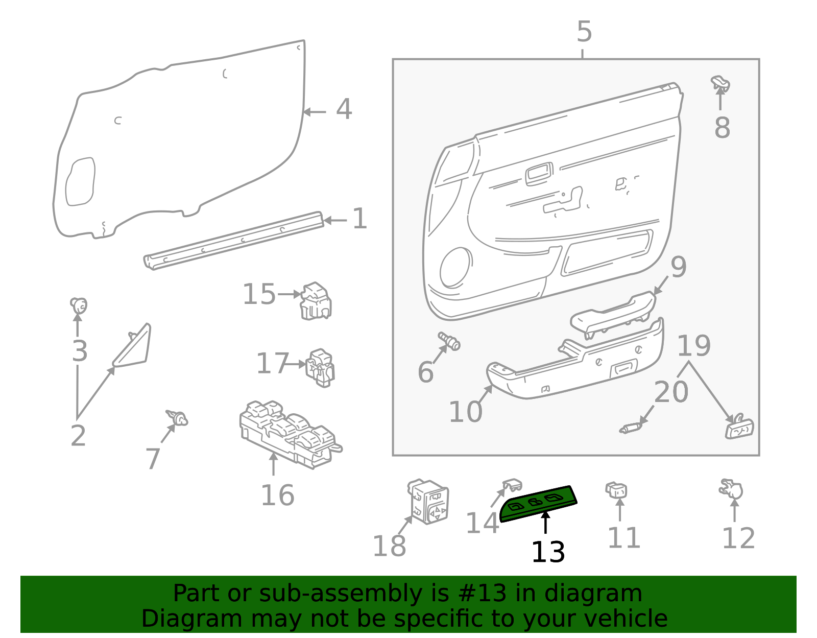 74202-35020-B0 - Switch Panel - 2001-2004 Toyota Tacoma | Nucar Toyota ...