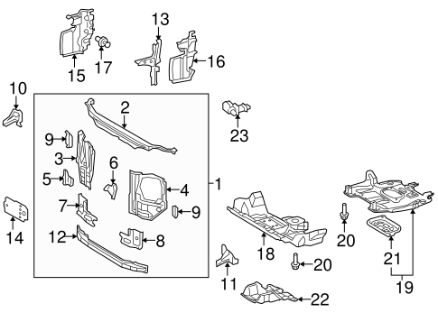Radiator Support for 2012 Toyota 4Runner | American Toyota Parts