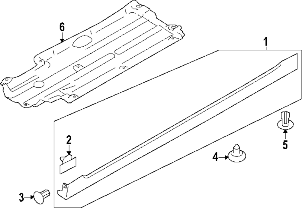 2022-2024 Subaru WRX Rocker Molding 96051VC030 | Subaru Parts Guys