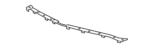 2013-2016 Chevrolet Passenger Side Front Bumper Fascia Blackout Molding ...