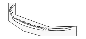 2013-2016 Chevrolet Front Bumper Fascia Lower Air Deflector 22842404 GM ...