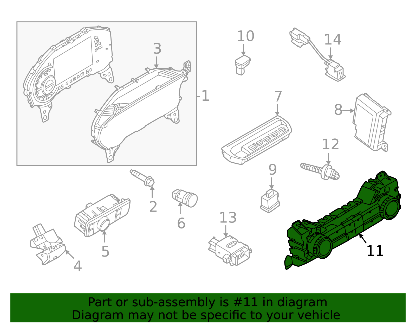 2021-2025 Ford Bronco Dash Control Unit M2DZ-19980-B | Miracle Ford Parts