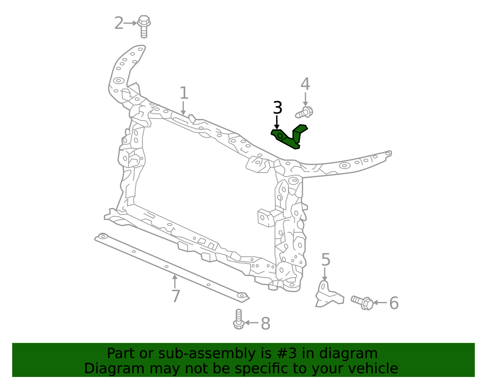 74171-TVA-A00 - Plate Bulkhead Frame (Upper) - 2018-2020 Honda Accord ...