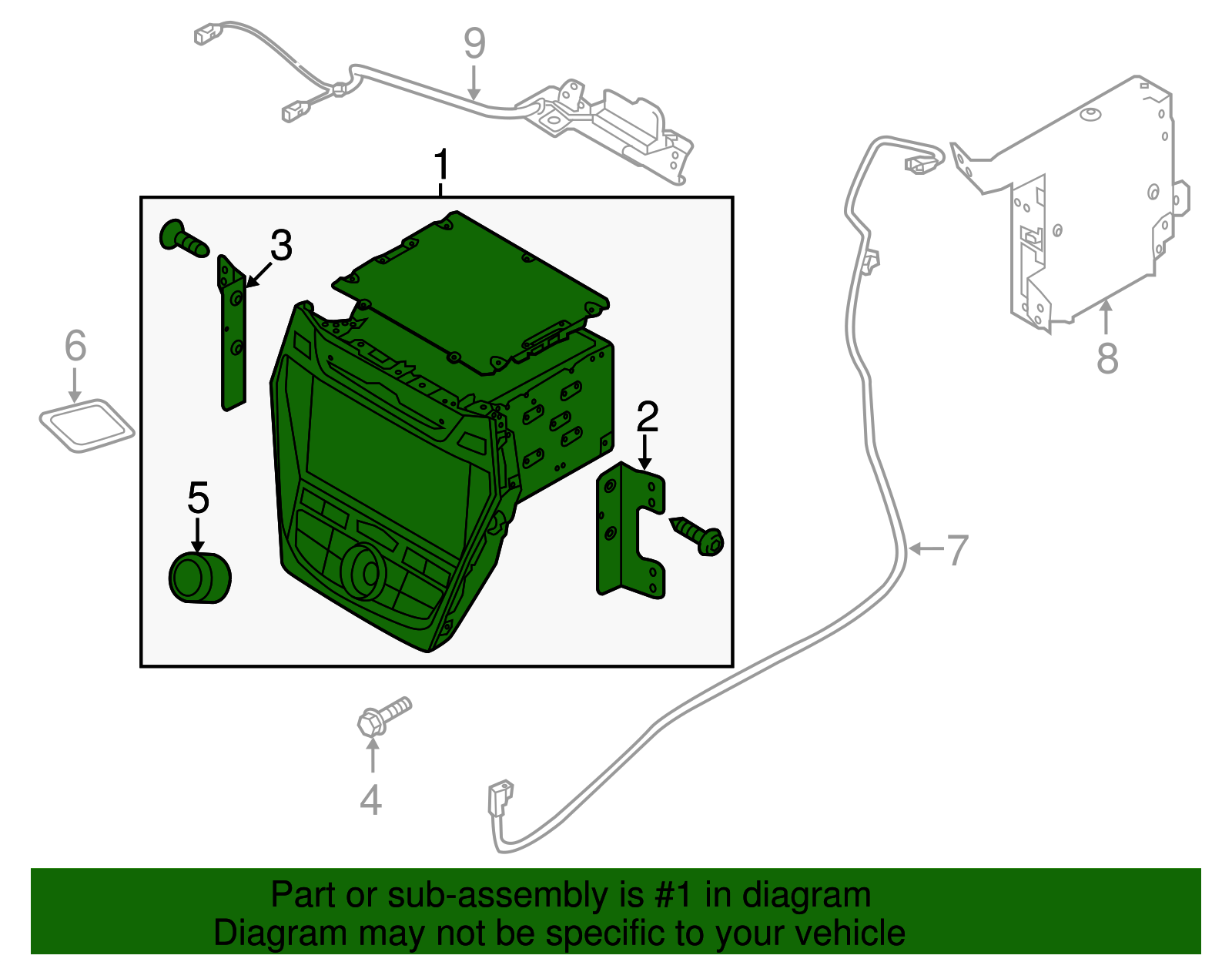96560-4Z116-4X - Receiver | Hyundai Parts Express